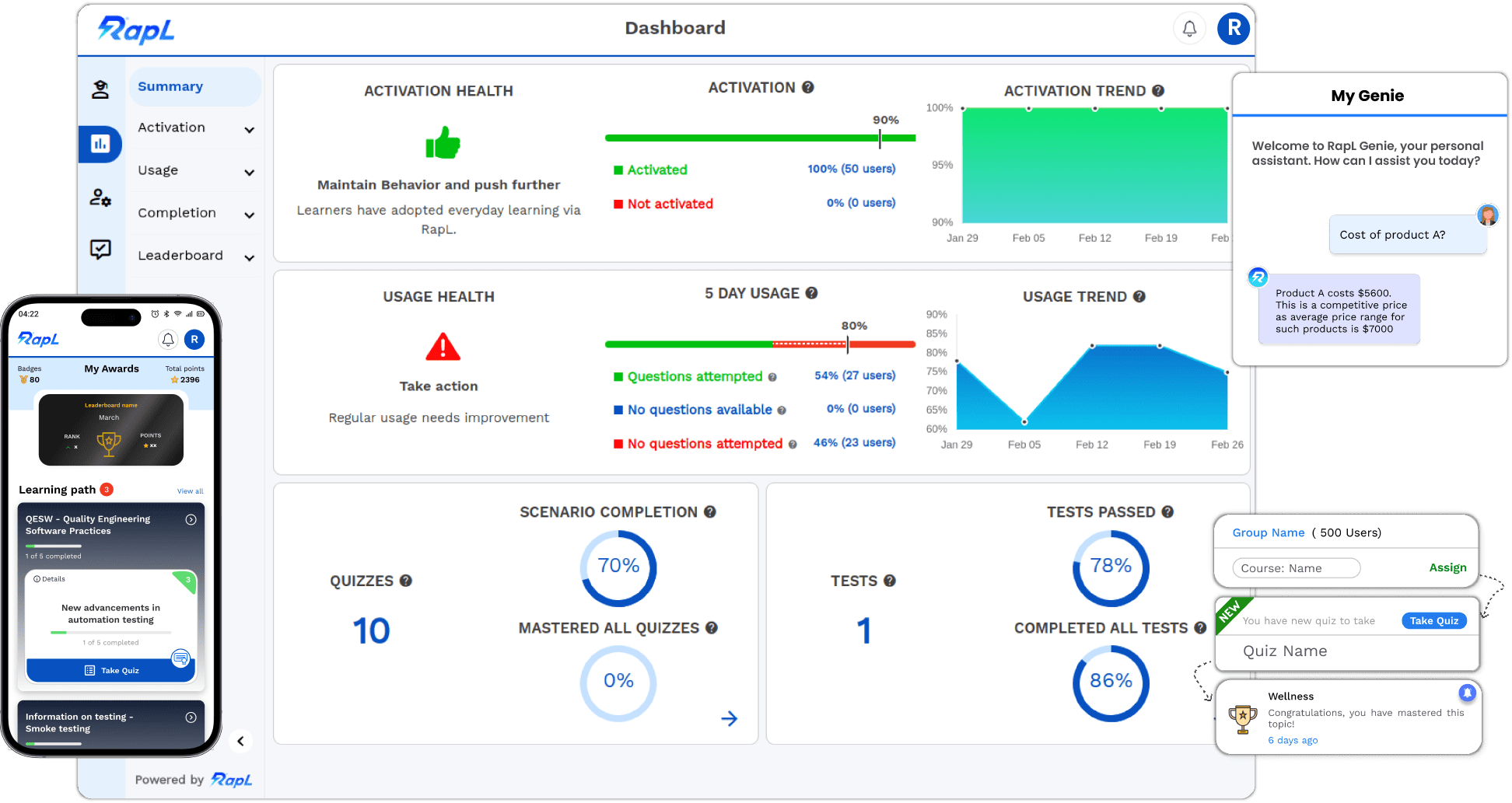 RapL- Build your next gen workforce | Best Microlearning App for training